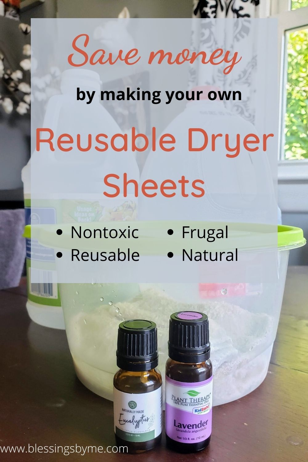 Reusable Dryer Sheets - Natural Living - Blessings by Me