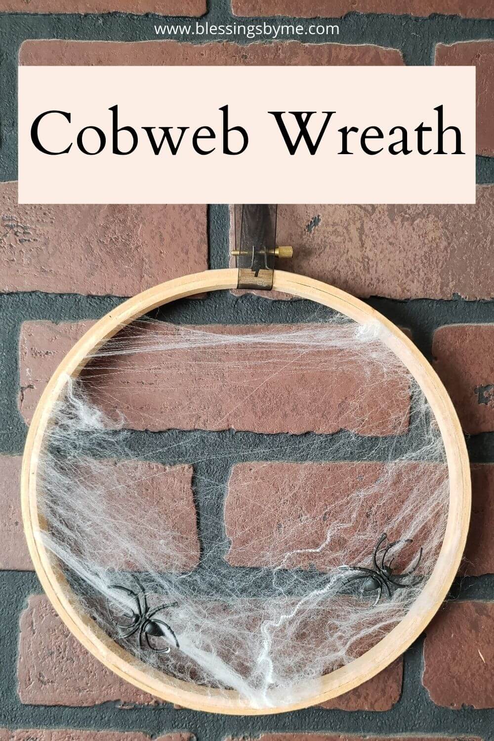 Cobweb Wreath Halloween Decoration - Blessings by Me
