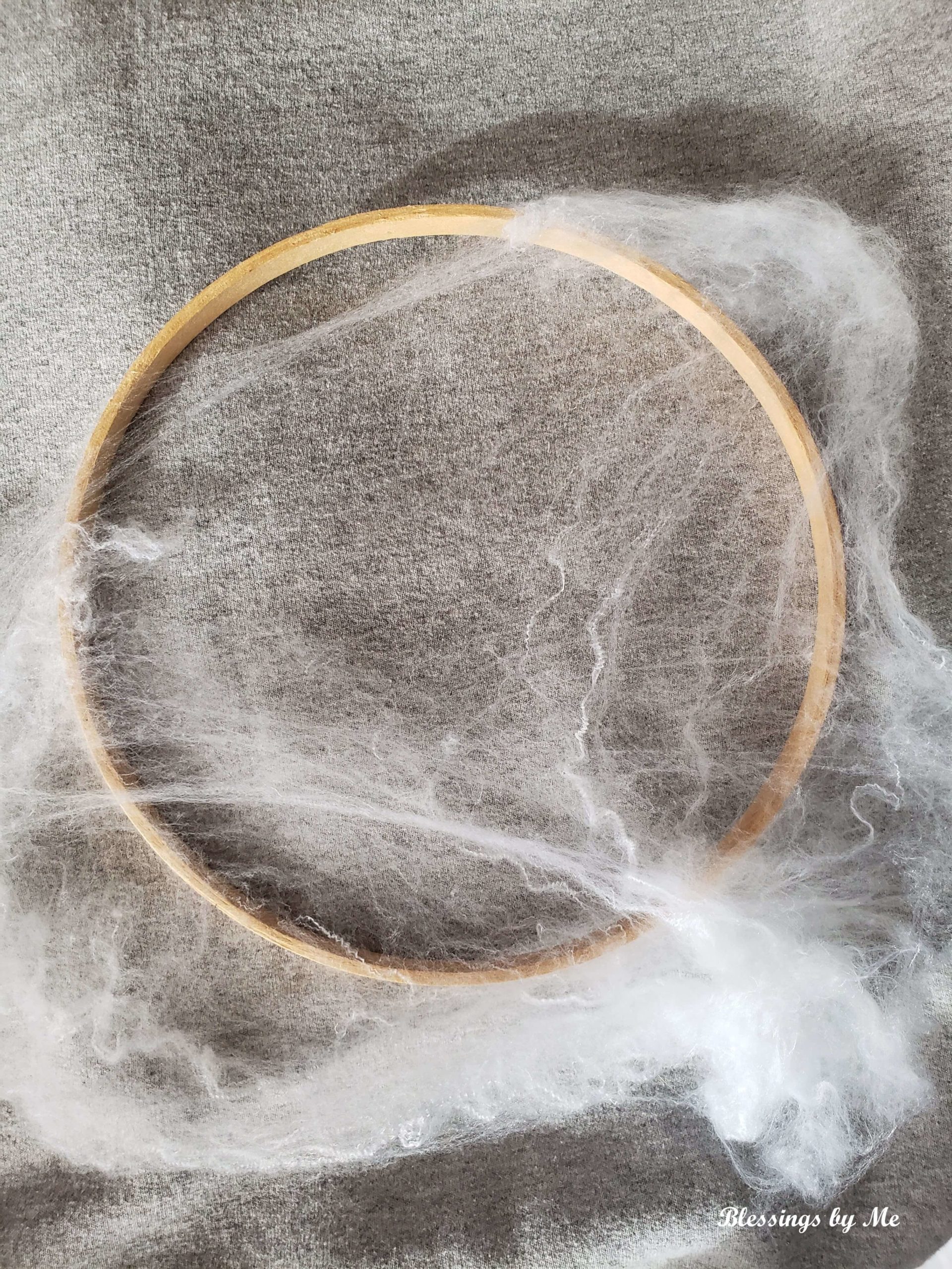 Cobweb Wreath Halloween Decoration - Blessings by Me